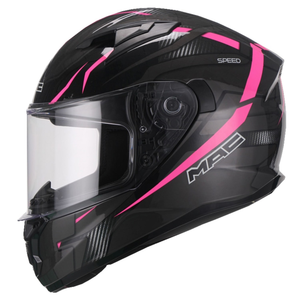 Casco SPEED Riot Negro/Rosa - Corrientes Motos